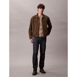 Calvin Klein Jeans Herren 5-Pocket-Jeans Straight Fit, Baumwoll-Stretch blau 34, L&auml;nge 32
