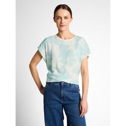 Tom Tailor Damen Tom Tailor T-Shirt mit All-Over Print wei&szlig; XXL