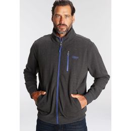 MAN'S WORLD Man's World Herren Sweatjacke mit kontrastfarbigem Rei&szlig;verschluss grau XL (56/58)