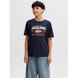 Jack & Jones Junior Shirt boy size 152 marine blue / bright red / White
