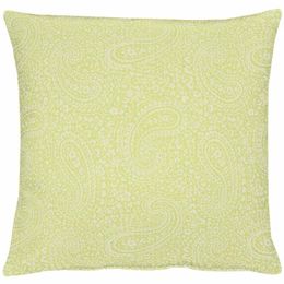 Apelt Dekokissen &raquo;7907 Uni Paisley&laquo; Kissenh&uuml;lle mit F&uuml;llung, 1 St&uuml;ck gr&uuml;n Kunstfaser, Polyester B/L: 39cm x 39cm, 1 Stk.