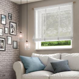 Neutex for you! Raffrollo &raquo;Libre-ECO&laquo; mit Stangendurchzug freih&auml;ngend grau Jacquard, Obermaterial: 100% Polyester 140cm, Stangendurchzug, 140cm