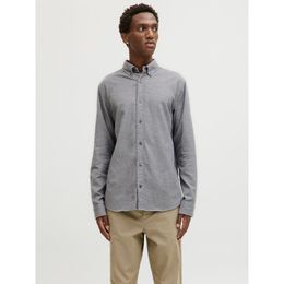 Jack & Jones Jack & Jones Herren Langarmhemd &raquo;JPRBLUBARKLEY FLANNEL X-MAS L/S SHIRT CH&laquo; grau M, N-Gr