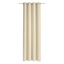 WIRTH Vorhang &raquo;Dim out&laquo; &Ouml;sen 1 Stk. tlg. beige Polyester 180cm, &Ouml;sen, 145cm