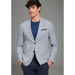 Bruno Banani Herren Sakko mit Reverskragen, melierte Optik, Slim Fit Passform grau 48