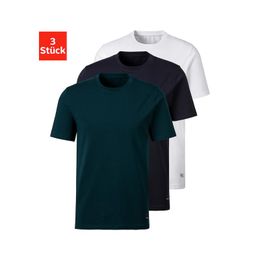 H.I.S. H.I.S Herren T-Shirt &raquo;Unterziehshirt mit Rundhals&laquo; 3er-Pack, aus Baumwoll-Mix bunt S