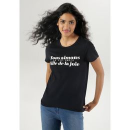 Aniston Selected Damen Aniston SELECTED T-Shirt in zeitlosem Schwarz-Wei&szlig; schwarz-wei&szlig; 42
