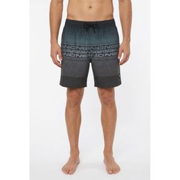 O`Neill O'neill Herren O'Neill Badeshorts &raquo;O'NEILL LOGO STRIPE 16'' SWIMSHORTS&laquo; mit Seiten- und Ges&auml;&szlig;taschen, superschnell trocknend, aus Polyester grau S (48