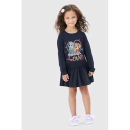 PAW PATROL M&auml;dchen PAW PATROL Jerseykleid Druck mit EVEREST und SKYE blau 92/98, N-Gr