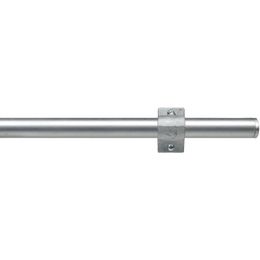 Liedeco Gardinenstange &raquo;Industrial&laquo; &Oslash; 28 mm 1 l&auml;ufig-l&auml;ufig Fixma&szlig; silber Metall B/L: 120cm &Oslash; 28mm, 1 l&auml;ufig