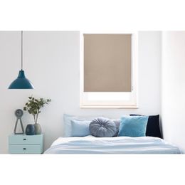 mydeco Seitenzugrollo &raquo;Win&laquo; Lichtschutz ohne Bohren freih&auml;ngend bis Breite 120cm beige Polyester 160cm, einseitig verschiebbar, 60cm