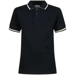 Vingino Kinder Poloshirt mit Logo-Stickerei schwarz 128