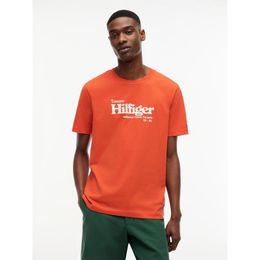Tommy Hilfiger Herren T-Shirt &raquo;NAUTICAL CHEST GRAPHIC REGULAR&laquo; orange M