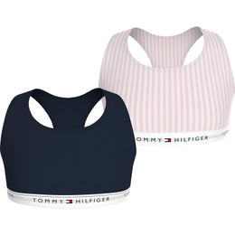 Tommy Hilfiger Underwear Kinder Bralette-BH &raquo;2PK BRALETTE PRINT&laquo; Packung, 2er-Pack, 2 mit Logoschriftzug rosa 152/158, N-Gr