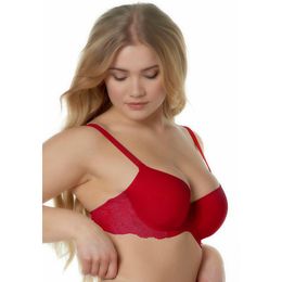 After Eden D-cup & up After Eden D-cup & up T-Shirt-BH &raquo;LIV&laquo; verstellbare Tr&auml;ger, mit Schale, mit B&uuml;gel, mit Spitze, feminin rot 85, Cup E T-Shirt-BH