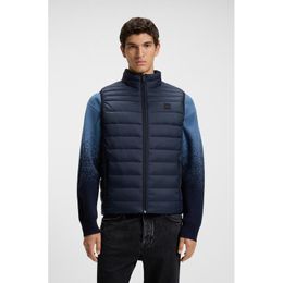 BOSS Orange Herren BOSS Orange Steppweste &raquo;Odeno&laquo; Stehkragen, slim fit, kurze L&auml;nge blau 50