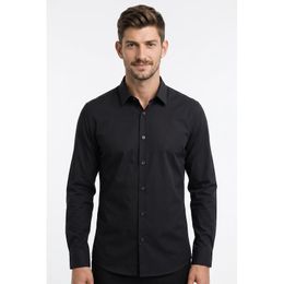 Calvin Klein Herren Businesshemd &raquo;XSLIM ESNTL POPLIN NOS STR SLD&laquo; Mit Rundhalsausschnitt schwarz 41, N-Gr