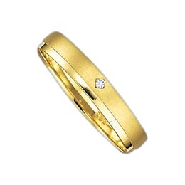 Firetti Unisex Trauring &raquo;Schmuck Geschenk Gold 375 Hochzeit Ehering Trauring "LIEBE"&laquo; Made in Germany, wahlweise mit oder ohne Brillant gold 21, 0,01 