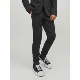 Jack & Jones Jack & Jones Junior Kinder Anzughose &raquo;JPRSOLAR elastisch, pflegeleicht, komfortabel&laquo; unifarben, modisch, slim fit, Web schwarz 170, N-Gr