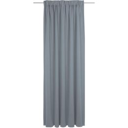 Adam Vorhang &raquo;Uni Collection light&laquo; Multifunktionsband 1 Stk. tlg. aus 100% Bio-Baumwolle blau Jacquard, Baumwolle 175cm, Multifunktionsband, 142cm
