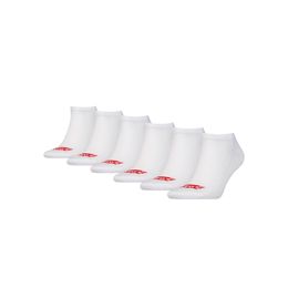 Levi's Levi's Damen Socken &raquo;LEVIS LOW CUT BATWING LOGO 6P RECYCLED CO ECOM&laquo; Packung, 6 Paar, 6 Paar tlg. mit breitem Logobund wei&szlig; 43-46