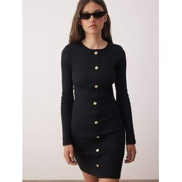 Trendyol Kleid Damen Gr&ouml;&szlig;e 40 schwarz Sommerkleid