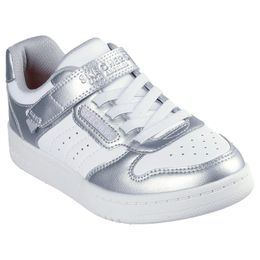 Skechers M&auml;dchen Sneaker &raquo;QUICK STREET&laquo; Retro Sneaker mit Klettverschluss, Gr&ouml;&szlig;enschablone zum Download silber 31