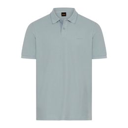 BOSS Orange Herren BOSS Orange Poloshirt &raquo;Phoenix Regular Fit&laquo; reine Baumwolle, Logostickerei blau S