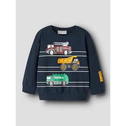 name it Jungen Sweatshirt &raquo;NMMJORGE TONKA NREG SWEAT UNB CPLG&laquo;, Baumwollmischung, regular fit blau 92