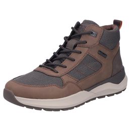 Rieker Herren Winterboots Schn&uuml;rboots, Casual High Top Sneaker mit TEX-Membran braun 43