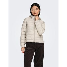 Only Damen Only Steppjacke &raquo;ONLTAHIA LW QUILTED HOOD JKT OTW CC OTW&laquo; mit Kapuze Kunstfaser beige S