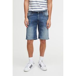 Blend Herren Shorts &raquo;BHTWISTER-denimshorts&laquo; mit Markenlabel, aus Baumwollmischung, Regular Fit, knielange Form blau S, N-Gr