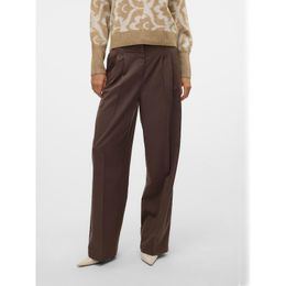 V&eacute;ro Moda Vero Moda Damen Anzughose &raquo;VMNILA MW LOOSE DAD PANT NOOS&laquo; braun 36, L&auml;nge 32