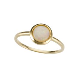Firetti Damen Goldring &raquo;Schmuck Geschenk Gold 333 Damenring Goldring Edelstein Farbstein Opal&laquo; mit Opal gold 17, Gelbgold 333, 1mm