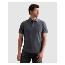 PME-Legend Pme Legend Herren PME LEGEND Poloshirt &raquo;Short sleeve polo pique garment dyed&laquo; Piqu&eacute; aus trageangenehmer Baumwolle grau L
