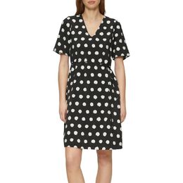 s.Oliver Damen s.Oliver Minikleid Sommerkleid mit All-Over Print schwarz 36, N-Gr