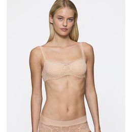 Triumph Balconette-BH &raquo;Body Make-Up Illusion Lace&laquo; feine feminine Stretch-Spitze, Microfaser, verstellbare Tr&auml;ger beige 85, Cup E Balconette-BH