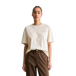 Marc O'Polo Marc O'polo Denim Damen Marc O'Polo DENIM T-Shirt Relaxed Fit, gro&szlig;er R&uuml;ckenprint beige S