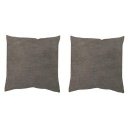 Home Wohnideen Dekokissen &raquo;ELMER 2ER PACK MIT F&Uuml;LLUNG&laquo; grau Polyester B/L: 40cm x 40cm, 2 Stk.