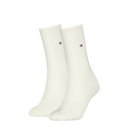Tommy Hilfiger Damen Socken &raquo;TH WOMEN SOCK CASUAL 2P&laquo; 2 Paar, 2 Paar tlg. mit flacher Zehennaht wei&szlig; 39-42