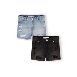 MINOTI Shorts M&auml;dchen Gr&ouml;&szlig;e 110/116 blue denim / black denim