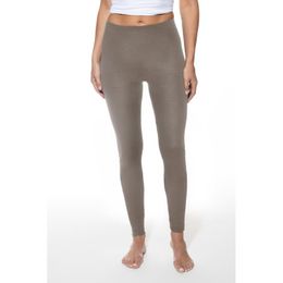 Mey Damen Leggings &raquo;Wool Love&laquo; Merinowoll-Anteil, leichter Glanz beige S/M, N-Gr