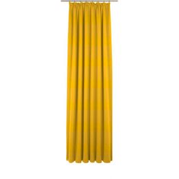 WIRTH Vorhang &raquo;Westport&laquo; Smokband 1 Stk. tlg. gelb Jacquard, Polyester 145cm, Smokband, 132cm