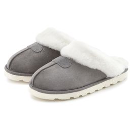 Vivance Dreams By Lascana Damen Vivance Dreams by Lascana Pantolette &raquo;Pl&uuml;sch Hausschuh, Pantoffeln, Clogs, Schlappen, Hausschuh,&laquo; mit Warmfutter VEGAN