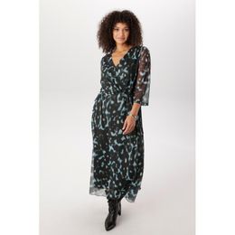Aniston Plus Damen Aniston PLUS Meshkleid in Wickeloptik - NEUE KOLLEKTION blau 48, N-Gr