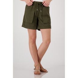 monari Damen Shorts &raquo;Hose aufgesetzte Taschen&laquo; Regular fit mit aufgesetzten Taschen gr&uuml;n 44, N-Gr