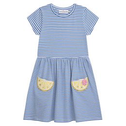 Danamade Dress girl size 134 Blue / Yellow