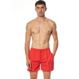 Bruno Banani Jungen Badeshorts &raquo;Boxer Wave Line 2.0 Swim&laquo; mit Tunnel-Gummibund rot M (5), N-Gr