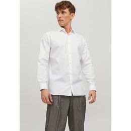 Jack & Jones Jack & Jones Herren Langarmhemd &raquo;JPRBLAPARKER Slim Fit Hemd, atmungsaktiv, ideal f&uuml;r den Alltag&laquo; Baumwolle, slim fit wei&szlig; XL, N-Gr