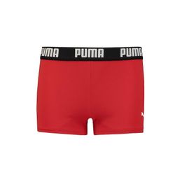 Puma Jungen Puma Badehose &raquo;Puma SWIM BOYS LOGO TRUNKS&laquo; mit elastischem Bund, f&uuml;r Boys, Logoschriftzug rot 152, N-Gr